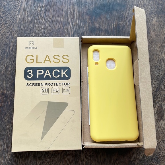 Cell Phones & Accessories | New Galaxy A2 Silicone Case Yellow 3 Screen ...